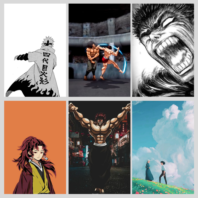 Baki Naruto Poster Combo – Mangastore