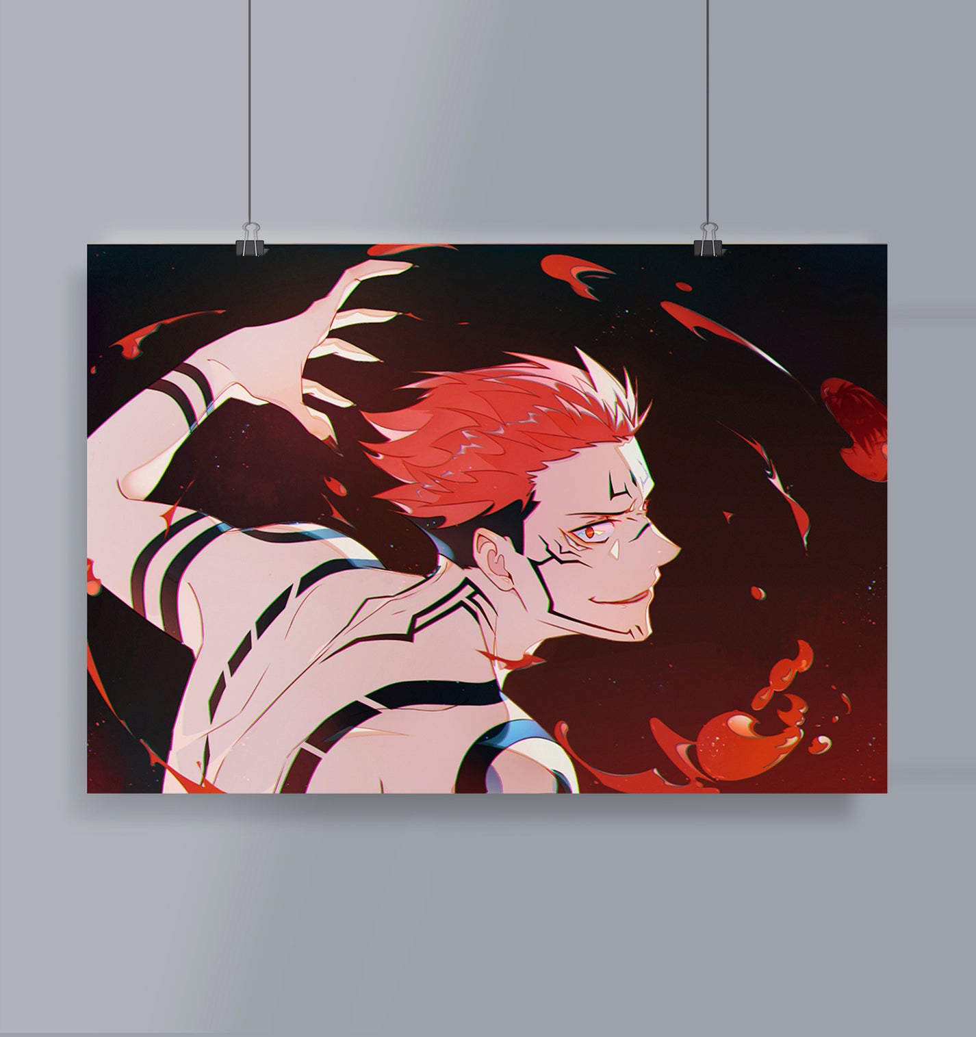 Domain Expansion Sukuna Poster 2 Landscape – Mangastore