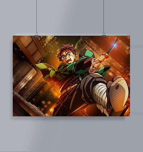 Tanjiro Infinity Castle Poster Landscape Demon Slayer – Mangastore
